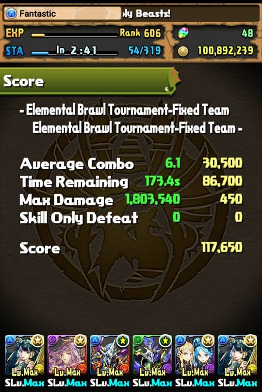 Elemental Brawl Tournament Strategy | Mantastic Puzzle and Dragons
