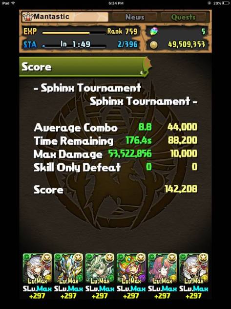 Sphinx Tournament Strategy and Guide | Mantastic Puzzle and Dragons
